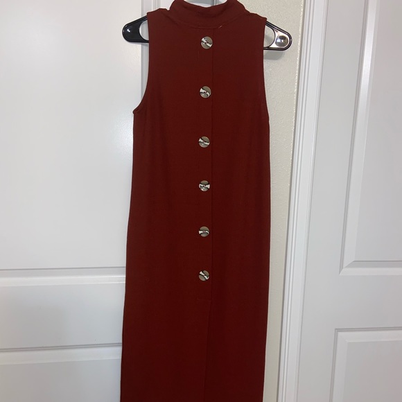 Zara | Dresses | Zara Rust Color Midi Dress | Poshmark